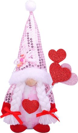 Generico Dekoration zum Valentinstag, saisonale Schreibtischdekoration, Tischfigur, f&uuml;r Zuhause, Schlafzimmer, Wohnzimmer, Arbeitszimmer, B&uuml;ro, Ablage, Nachtti