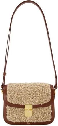A.P.C. Hobo Bags - Grace Small Crossbody - Synthetic - Hazelnut - Gr. unisize - in Braun - für Damen