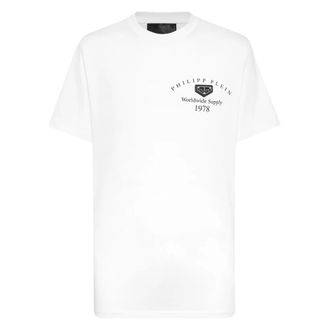 Philipp Plein Rundhals-T-Shirt LHomme - - Tops - Herren - Wei&szlig; - 5XL