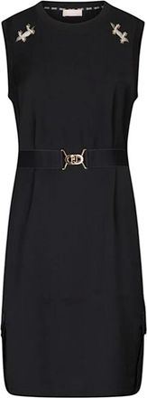 Liu Jo Femme, Robes, Noir, Taille: 38 FR Robe Courte &agrave; Poches Cargo