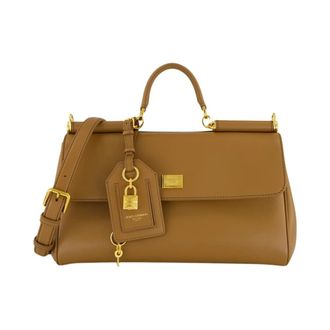 Dolce & Gabbana My Sicily Lederhandtasche - - Bags - Damen - Braun - ONE SIZE