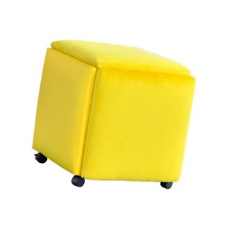 Generic 5-in-1-stapelbare quadratische Ottoman-Hocker, Kombinationssitze for kleine R&auml;ume, for die Nutzung im Spielzimmer, im Lernb&uuml;ro, im Innenhof, im Garten