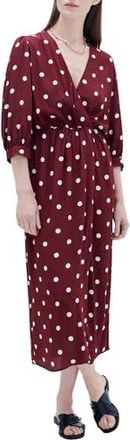 Caroll Robe Longueur midi, 3/4 Manches 3/4 bordeaux 44