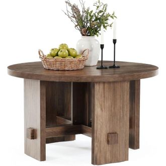 Tribesigns Tribesigns Table basse ronde sur pi&eacute;destal, petite table dappoint ronde de 80 cm (31,5 pouces), meuble daccent fermier, adapt&eacute;e aux enfants