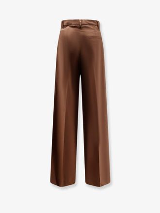 Hev&ograve; Womens Trousers Torreveneri Wool-Blend Brown Polyester