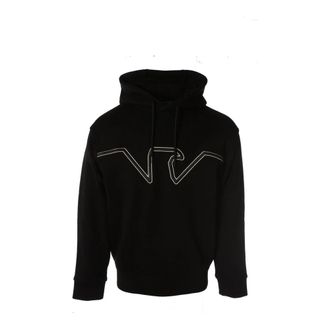 Armani Hooded Jersey Sweatshirt - - Sweatshirts & Hoodies - Herren - Schwarzk - S