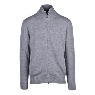 Ballantyne Strickjacke mit Rei&szlig;verschluss - - Knitwear - Herren - Grau - L