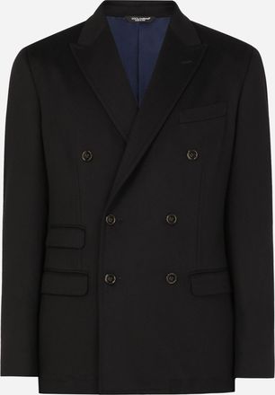 Dolce & Gabbana Deconstructed Double-breasted Cashmere Jacket - Mann Anzüge Und Blazer Blau 44