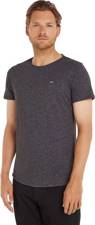 Tommy Jeans Herren Tjm Xslim Jaspe Neck Ext Dm0dm09586 Kurzarm Strickoberteile, Schwarz (Black), S EU