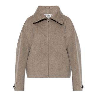 Acne Studios Wool Zip Jacket - - Jackets - Damen - Grau - M