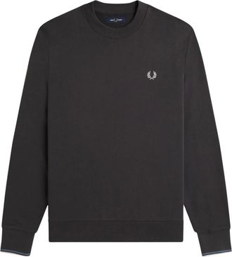 Fred Perry SweaT-shirt &agrave; col rond - Homme - Sweatshirts et sweats &agrave; capuche - Bleu - Taille: L