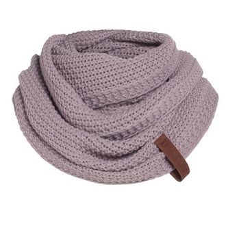 Knit Factory Coco Foulard Infini Tube - &Eacute;charpe tube pour femme - &Eacute;charpe tube pour lautomne et lhiver - Tour de cou - &Eacute;charpe circulaire - Col &eacute;charpe - Mauve - T