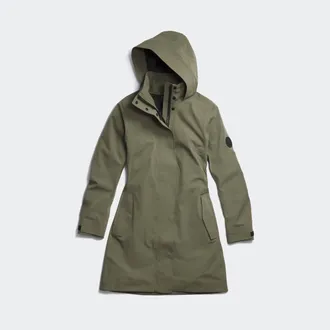 Canada Goose Cardero Regenjacke mit Black Disc (Weiblich, Smokey Sage, XS)