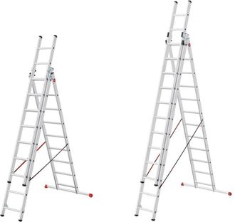 Hailo HobbyStep combi Mehrzweckleiter 3x12 Sprossen