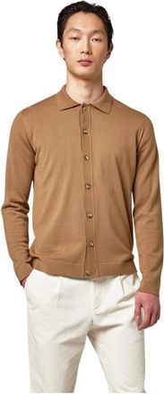 Alpha Studio Homme, Pulls, Brun, Taille: 2XL Camicia M/L Urban Merinos