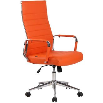 Clp Chaise de bureau ergonomique &eacute;l&eacute;gante avec des roues de type diff&eacute;rentes couleurs colore : Orange
