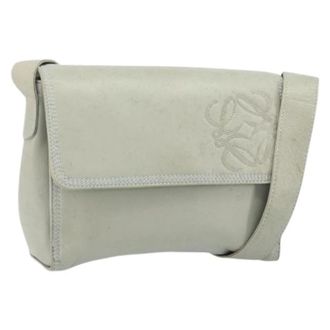 Loewe Sac bandouli&egrave;re en cuir Pre-owned - Femme - Pre-owned - Gris - Taille: ONE Size