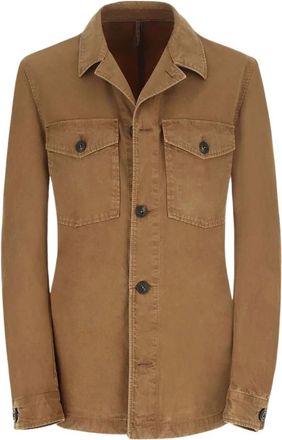 L.B.M. 1911 L.b.m. 1911, Homme, Vestes, Brun, Taille: M Overshirt Tinto Capo