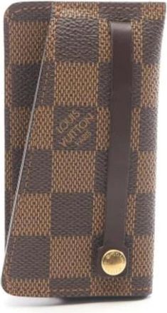 Louis Vuitton Pre-owned &Eacute;tui &agrave; cl&eacute;s en toile - Femme - Pre-owned - Brun - Taille: ONE Size