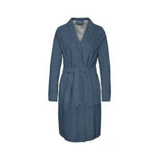 Oakwood Stefania Leather Coat - - Coats - Damen - Blau - S