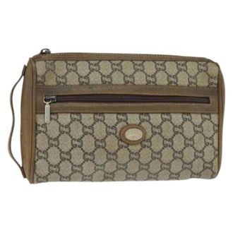 Gucci Pochette en toile Pre-owned - Femme - Pre-owned - Beige - Taille: ONE Size