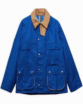 Barbour Paul Smith loves Barbour Wachsjacke Bedale mit Cord-Details in
