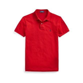 Polo Ralph Lauren Rotes Polo-Shirt mit Blauem Pony-Logo - - Tops - Herren - Rot - XL