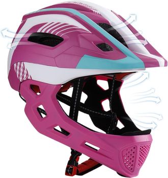 Generic Kinder-Integralhelm - Sto&szlig;fest Und Atmungsaktiv, Fahrrad-Kopfschutzausr&uuml;stung, Kinder-Motorradhelm | F&uuml;r, M&auml;dchen, Jugendliche, Fahrer, Skateboarder, 