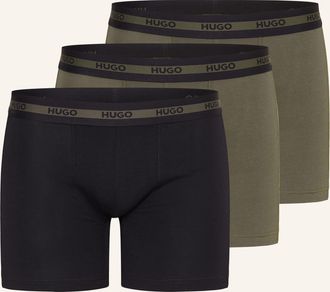HUGO BOSS Hugo 3er-Pack Boxershorts Planet Des gruen