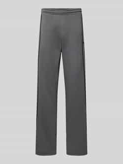 Review Sweatpants mit elastischem Bund und Logo