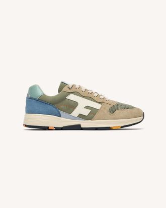 Faguo Baskets kaki et bleu