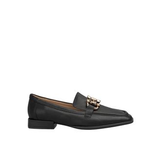 Alma En Pena Flacher Loafer mit Steigb&uuml;geln - - Shoes - Damen - Schwarzk - 40 EU