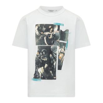 Off-white Tape Mercy SS Tee - - Tops - Herren - Wei&szlig; - XL