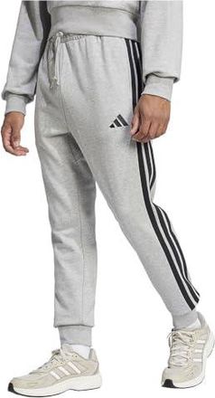 adidas Mens Pantalon French Terry 3 Bandes Essentials, Medium Grey Heather/Black, 3XL