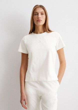 Marc O'Polo Pyjamaoberteil Lounge T-Shirt Kurzarm, Rundhalsausschnitt, schwere Jersey-Qualit&auml;t