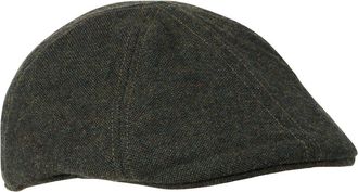 Camel Active Herren Flat Cap aus Wollmix Waldgr&uuml;n, Menswear-L