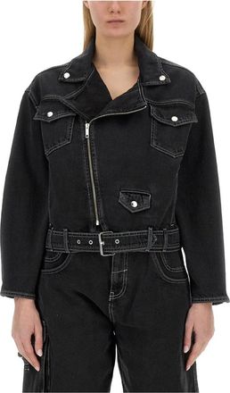 Moschino Femme, Vestes, Noir, Taille: 40 FR Veste en jean