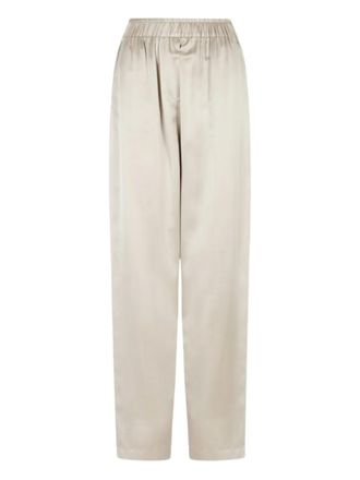Giorgio Armani Satinhose mit Stretchbund - Nude