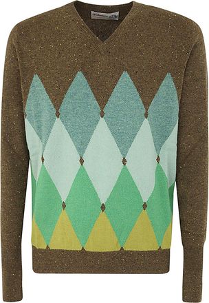 Ballantyne V-Pullover - Gr&uuml;n