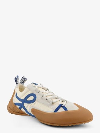 Loewe Mens Sneakers Grip Nylon-Suede White Trainers Nylon/suede
