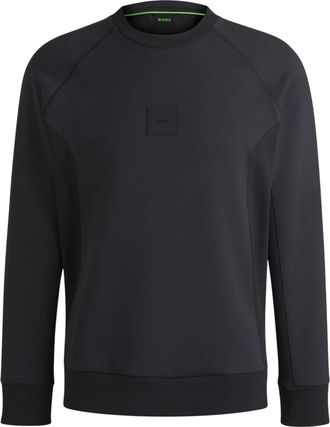 HUGO BOSS Sweatshirt f&uuml;r Herren, Rundhalsausschnitt, Raglan&auml;rmel (Dunkelblau meliert)