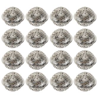 Artibetter CLISPEED 20 St&uuml;ck Weihnachtsglocken Hohl Silber Selbstgemacht Bastelanh&auml;nger f&uuml;r Schmuck und Dekoration Langlebige Gl&ouml;ckchen f&uuml;r Weihnachtsfeier und W