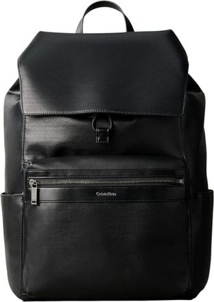 Calvin Klein Homme, Sacs, Noir, Taille: ONE Size Flap Backpack