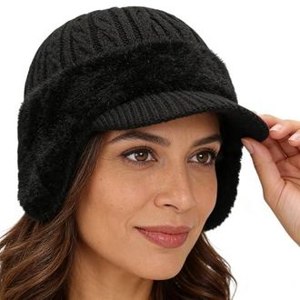 Generico Bonnet doux et chaud tricot&eacute; respirant pour homme | chapeaux &agrave; bonnets l&eacute;gers et &eacute;lastiques + bonnet en tricot thermique confortable | pour les f&ecirc;tes 