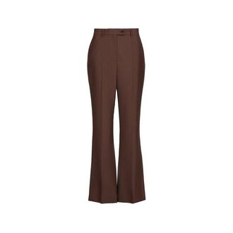 Saison 1865 Pantalon de tailleur flare Ufly en laine mélangée