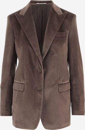 Tagliatore Veste simple boutonnage Tagliatore en velours de coton stretch