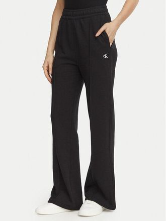 Calvin Klein Jeans Jogginghose Monogram LV047H220G Schwarz Regular Fit
