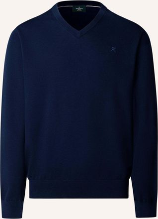 Hackett Pullover Ess Cotton V Neck blau