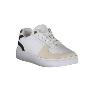 Tommy Hilfiger Color-Block Leather Sneaker - White