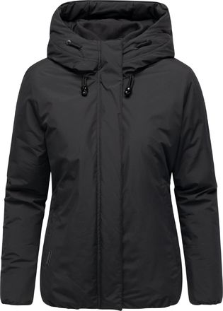 Ragwear Damen warme Winterjacke wasserdicht und atmungsaktiv mit Kapuze Sunniva Warm Black Gr. L